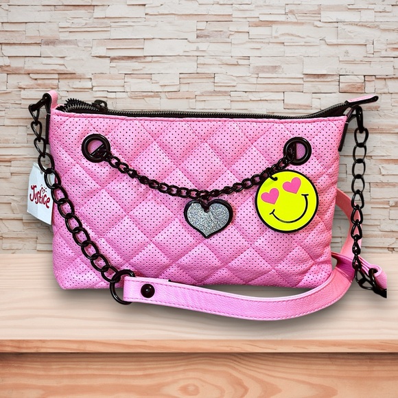 Justice | Bags | Justice Girls Crossbody Handbag With Hearts Smiley ...
